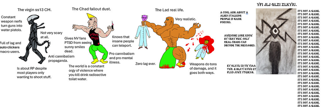 Another low effort virgin vs chad. This time it's survival horror games ...
