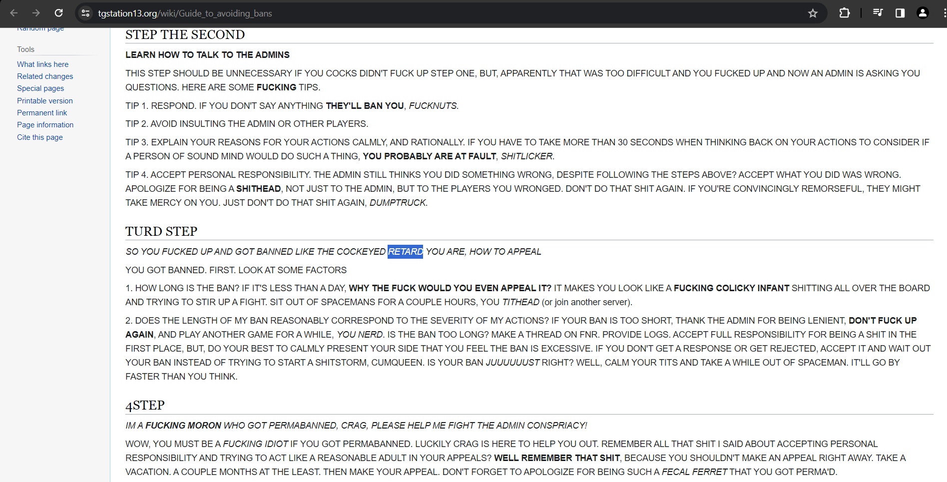 Make violence a bannable offence please - Acid Goop - CM-SS13 - Forums